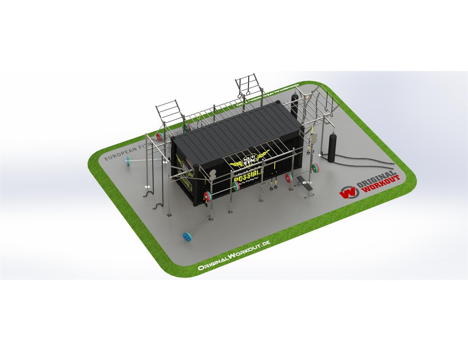 Size 20 MilFit Mobile Fitness Container Export - Sonderanfertigung - E ...